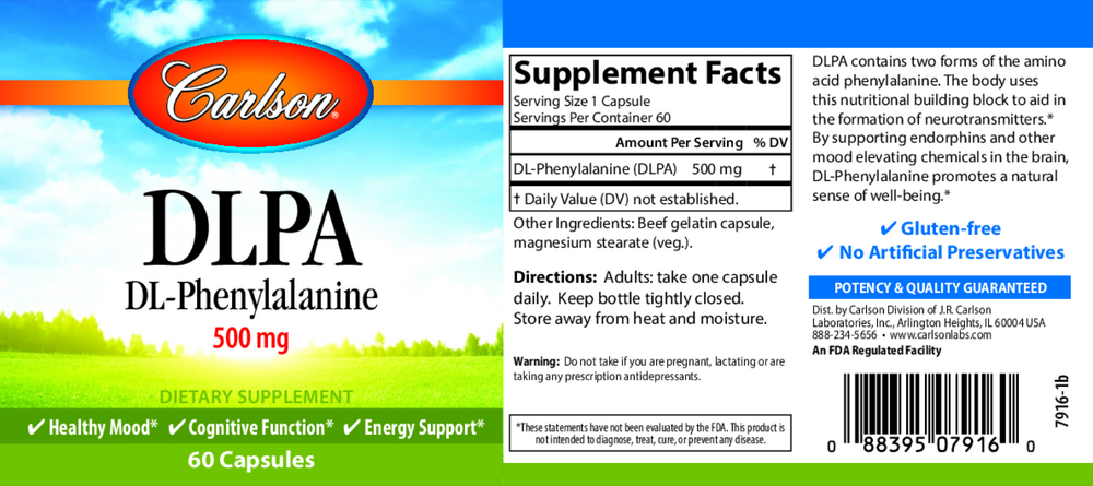 Carlson Labs DLPA | Emerson Ecologics