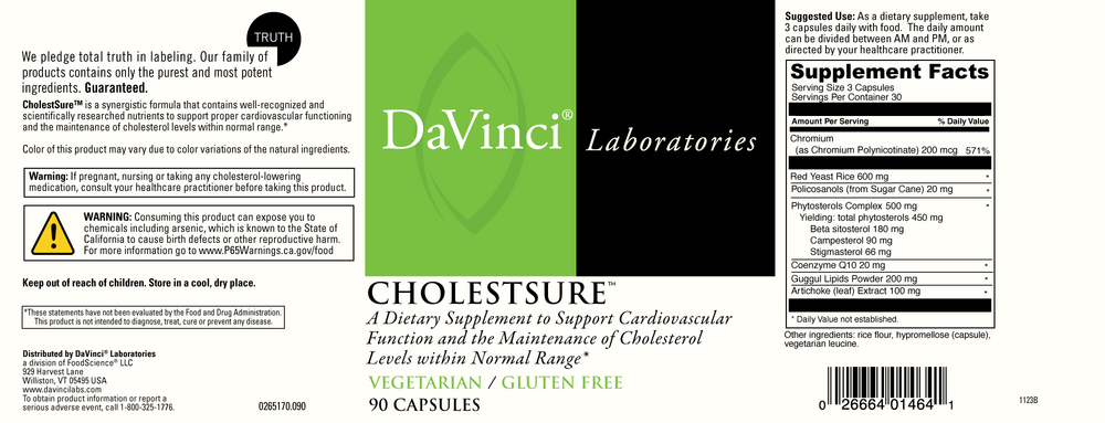 DaVinci Labs CholestSure (California Only) | Emerson Ecologics