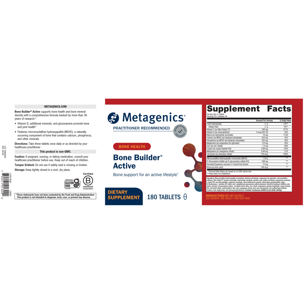 Metagenics Bone Builder® Active | Emerson Ecologics